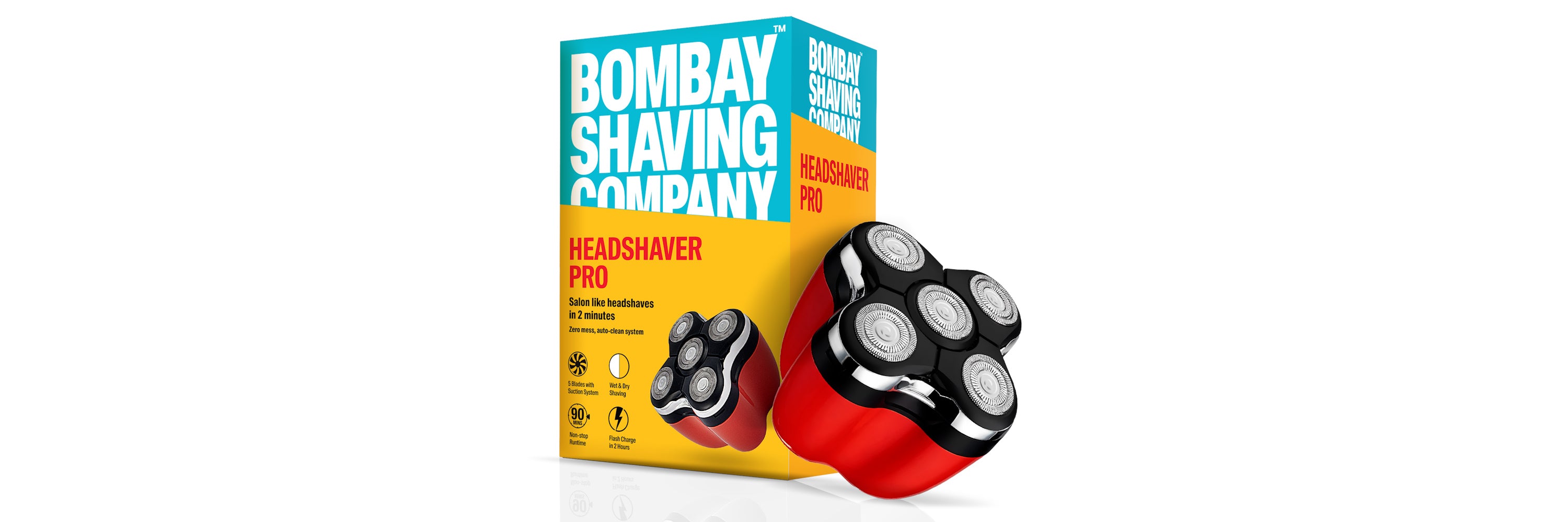 HeadShaver PRO With 5-Floating Magnetic Blades For Wet And Dry Shaving ...
