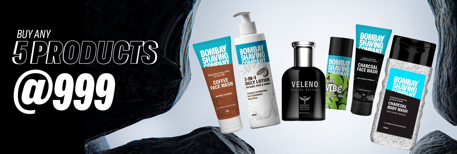 Buy any 5 products at 999rs | Bombay Shaving Company
