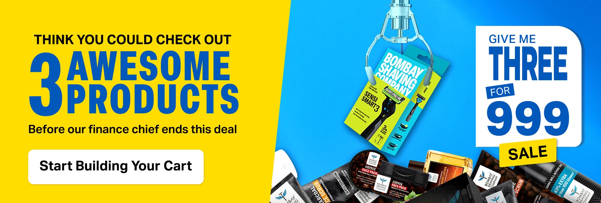 THREE For 999 Sale – Bombay Shaving Company