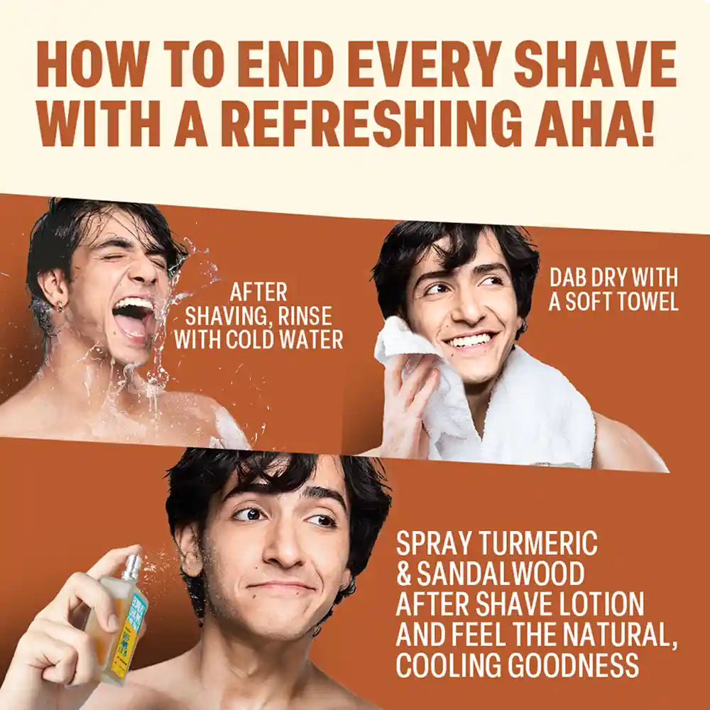 Turmeric and Sandalwood After Shave Lotion | Bombay Shaving Company