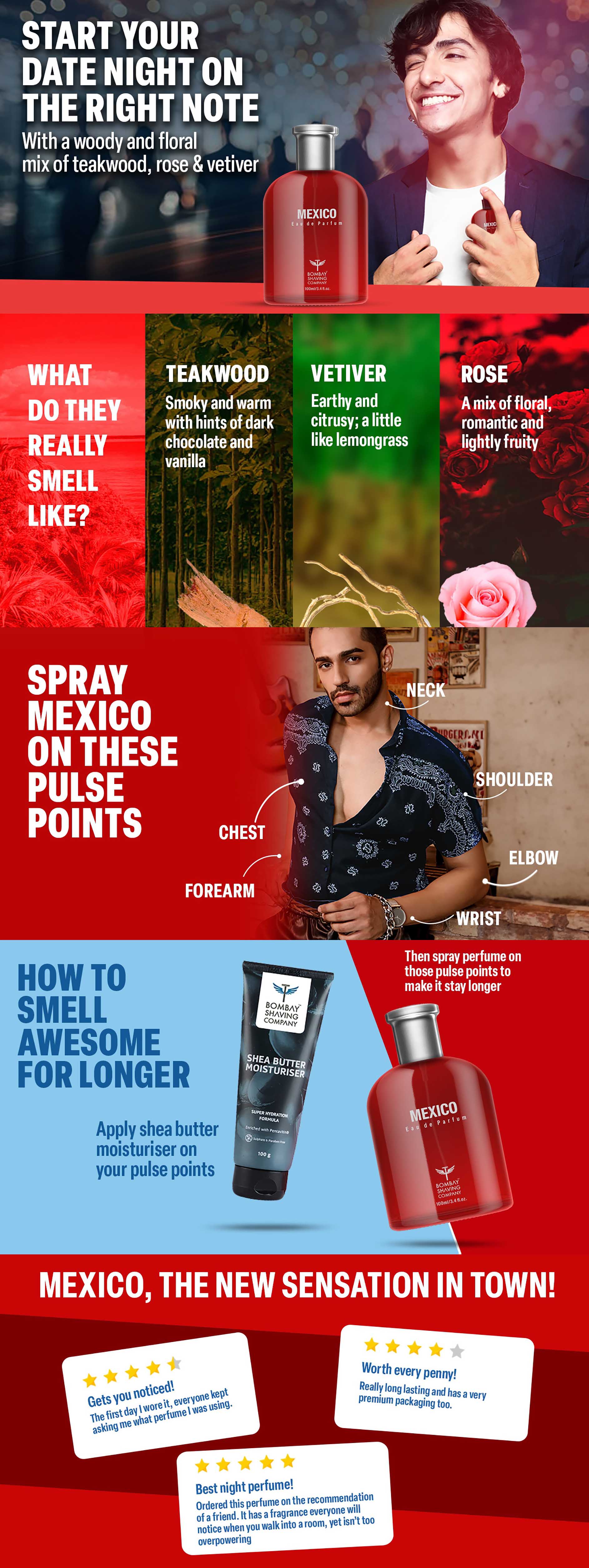 Buy Mexico EDT 100ml Perfume for Men | Bombay Shaving Company