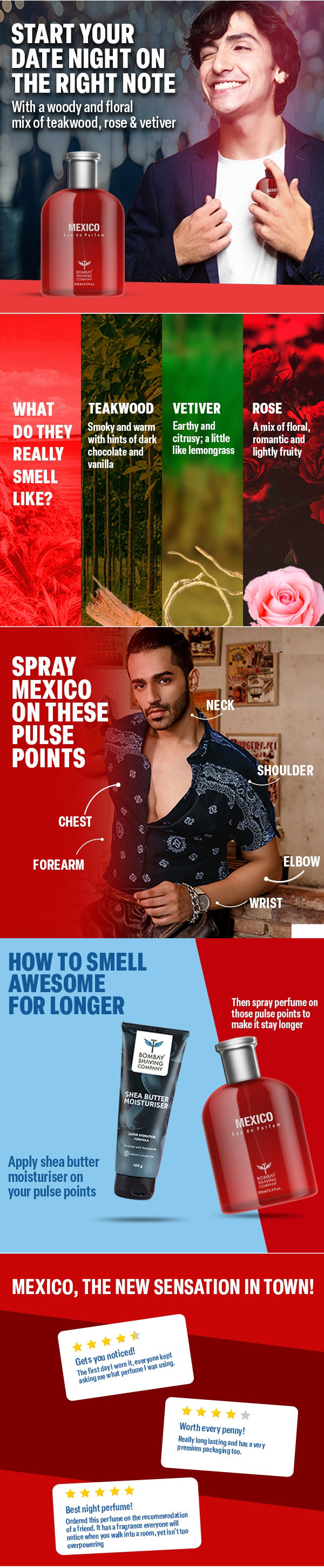 Buy Mexico EDT 100ml Perfume for Men | Bombay Shaving Company